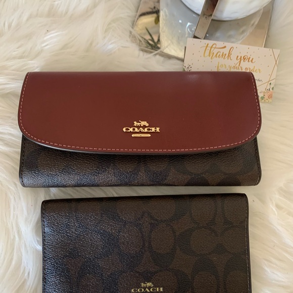 Coach | Bags | Coach Wallet With Checkbook Cover | Poshmark